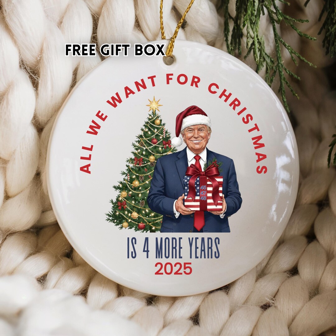 Trump Ornament, Conservative Patriotic Christmas Tree Decoration - Etsy