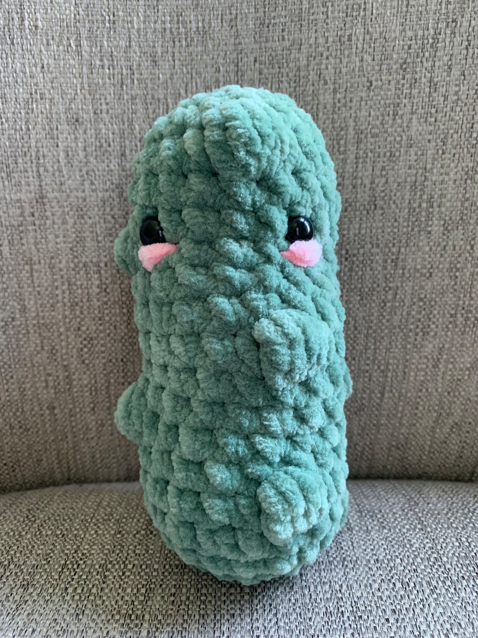 Crochet Pickle Plushie Pickle Gift Pickle Stuffed Animal Big Pickle ...