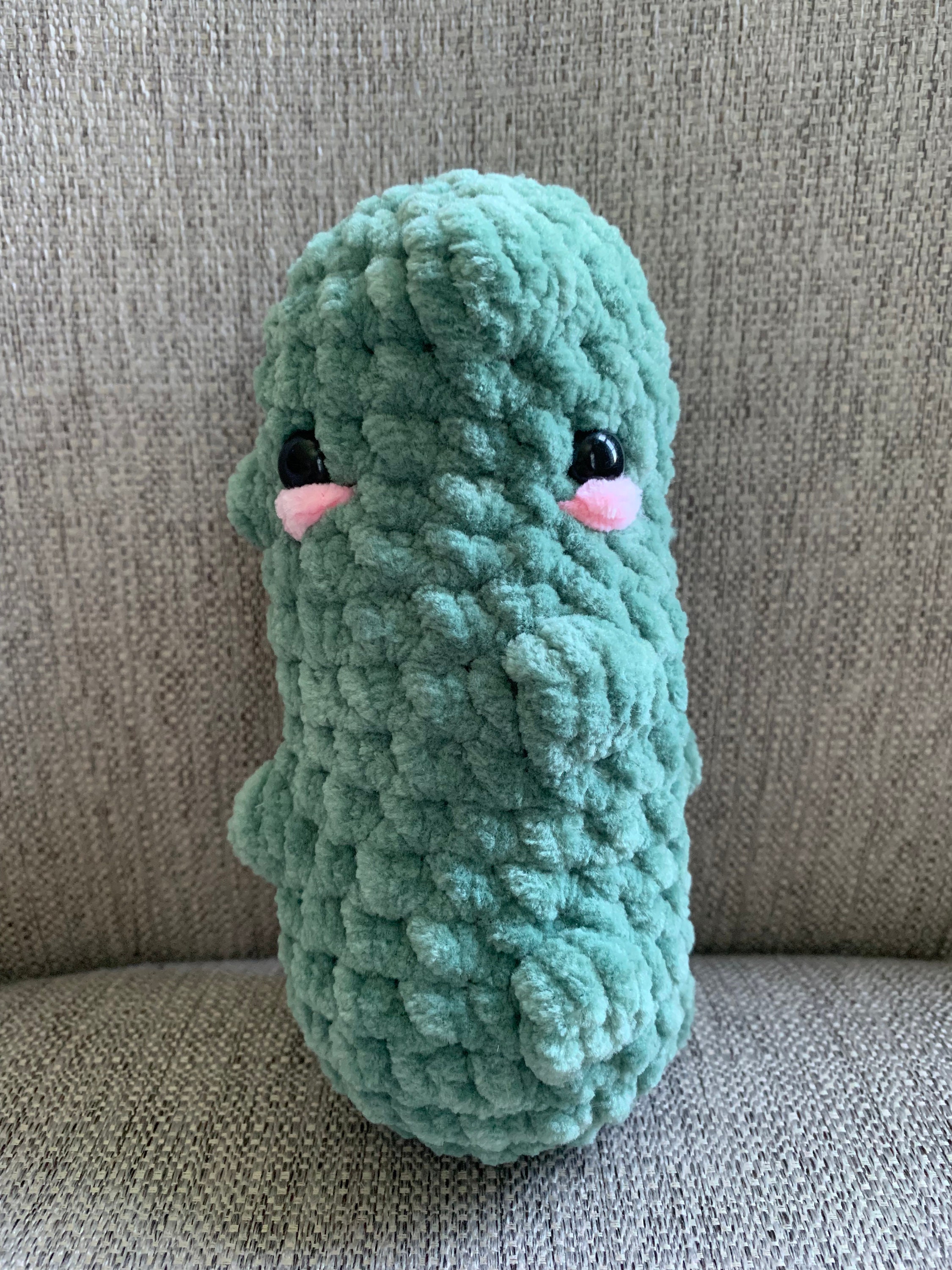 Crochet Pickle Plushie Pickle Gift Pickle Stuffed Animal Big Pickle ...