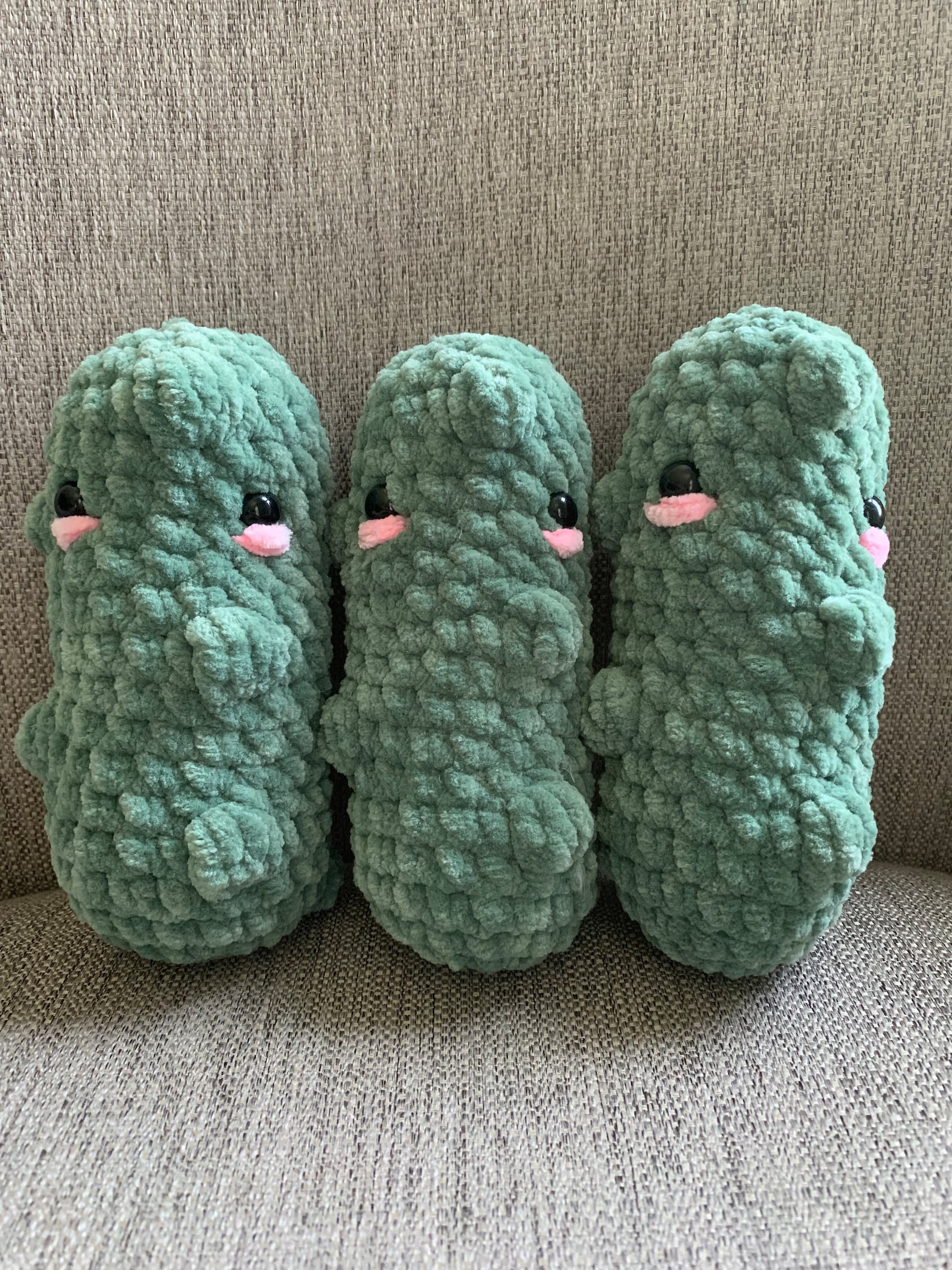 Crochet Pickle Plushie Pickle Gift Pickle Stuffed Animal Big Pickle ...