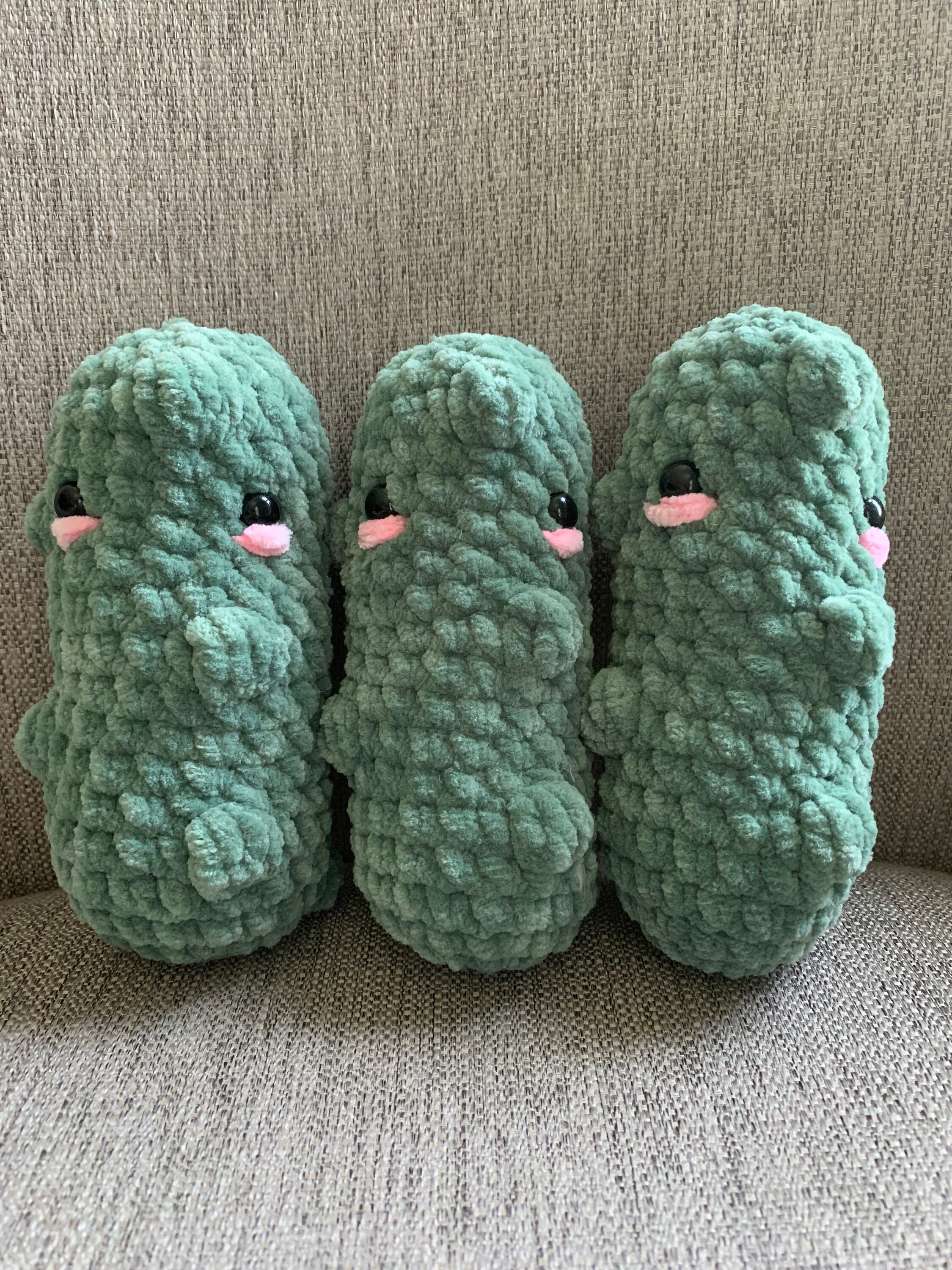 Crochet Pickle Plushie Pickle Gift Pickle Stuffed Animal Big Pickle ...