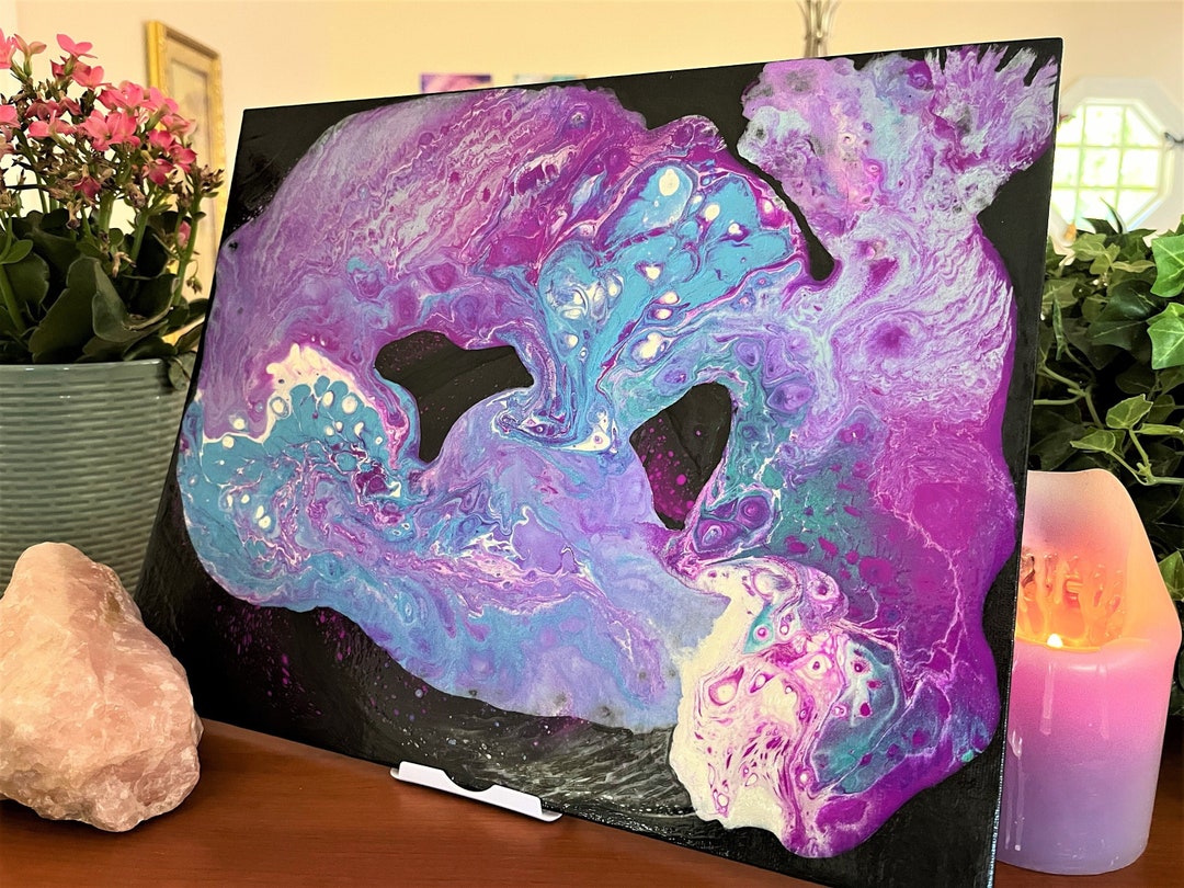 GALAXY FLOW ~ Acrylic Fluid Art With Heart, Channeled Energy ...