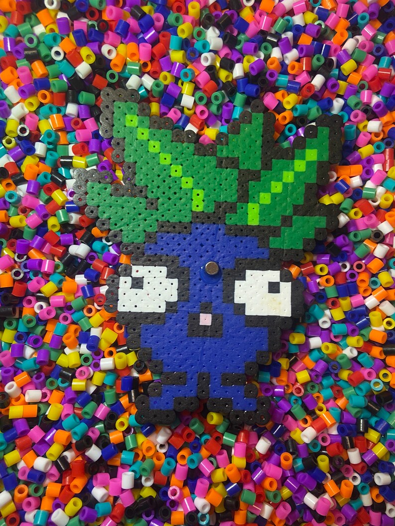 Oddish Perler Magnet Perler Art pikachu Necklace Rave - Etsy Israel