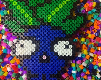 Psychedelic Cat Magnet Perler Art Rave Decor EDM Jewelry - Etsy
