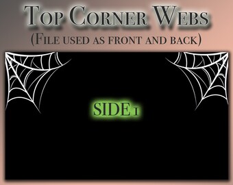 Spooky Business Card Template Spider Webs ONLY 1 SIDE - Etsy
