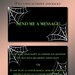 Spooky Business Card Template- Spider Webs (ONLY 1 SIDE) - Etsy