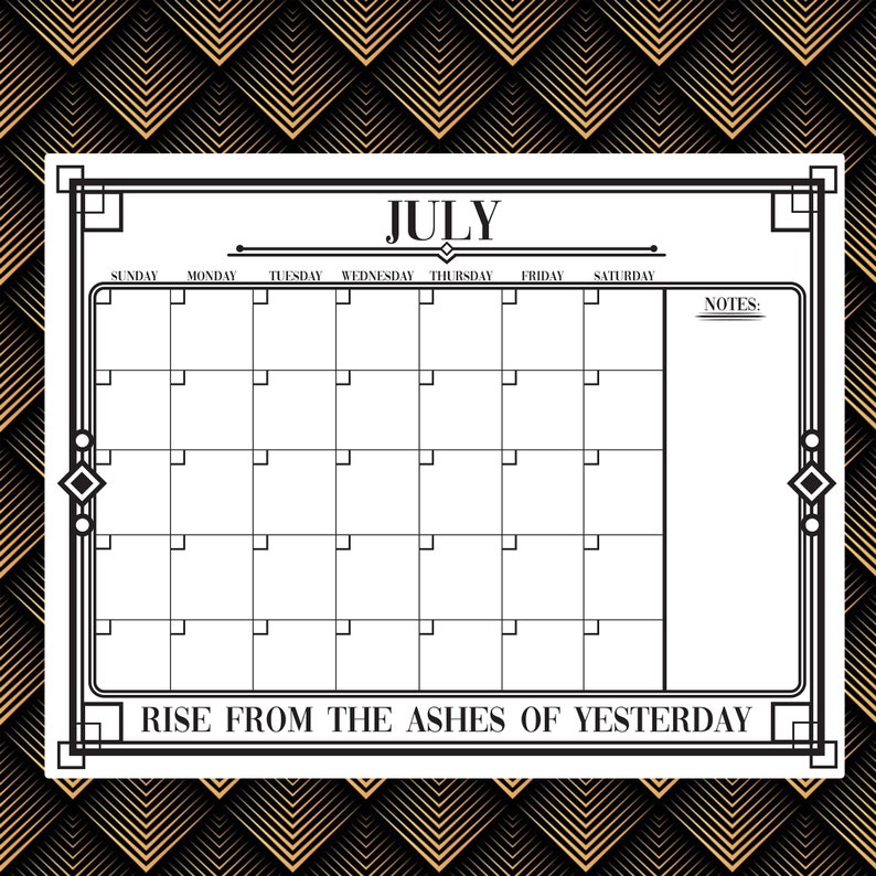 2024 & 2025 Printable Monthly Calendar| Instant Download| Print Ready ...