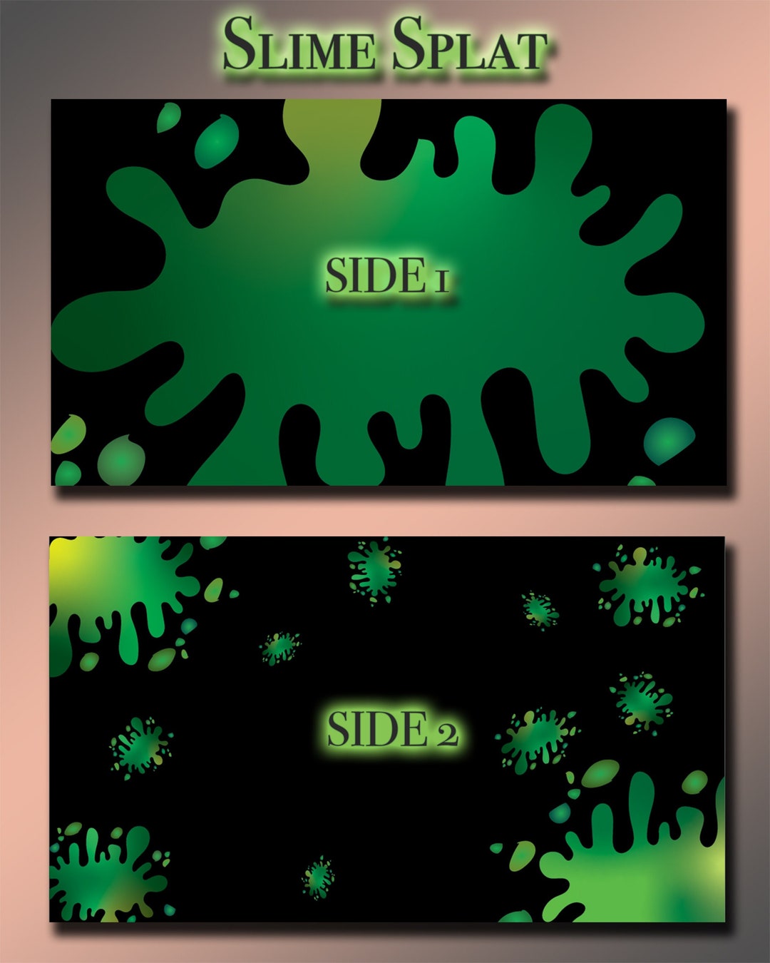 Spooky Business Card Template- Slime Splat - Etsy