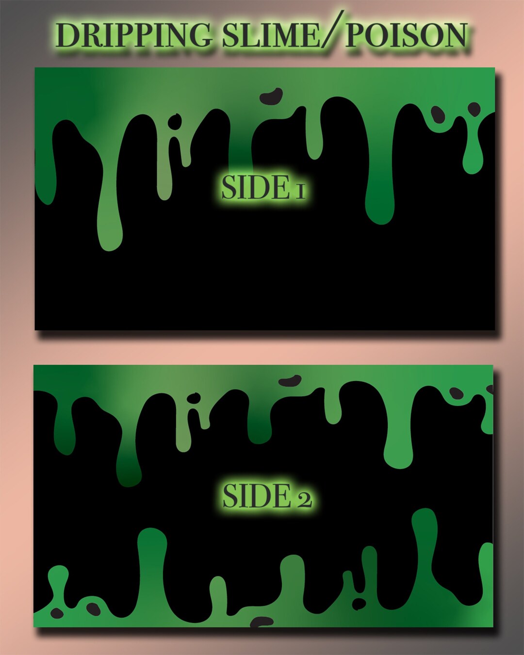 Spooky Business Card Template- Dripping Slime/poison - Etsy
