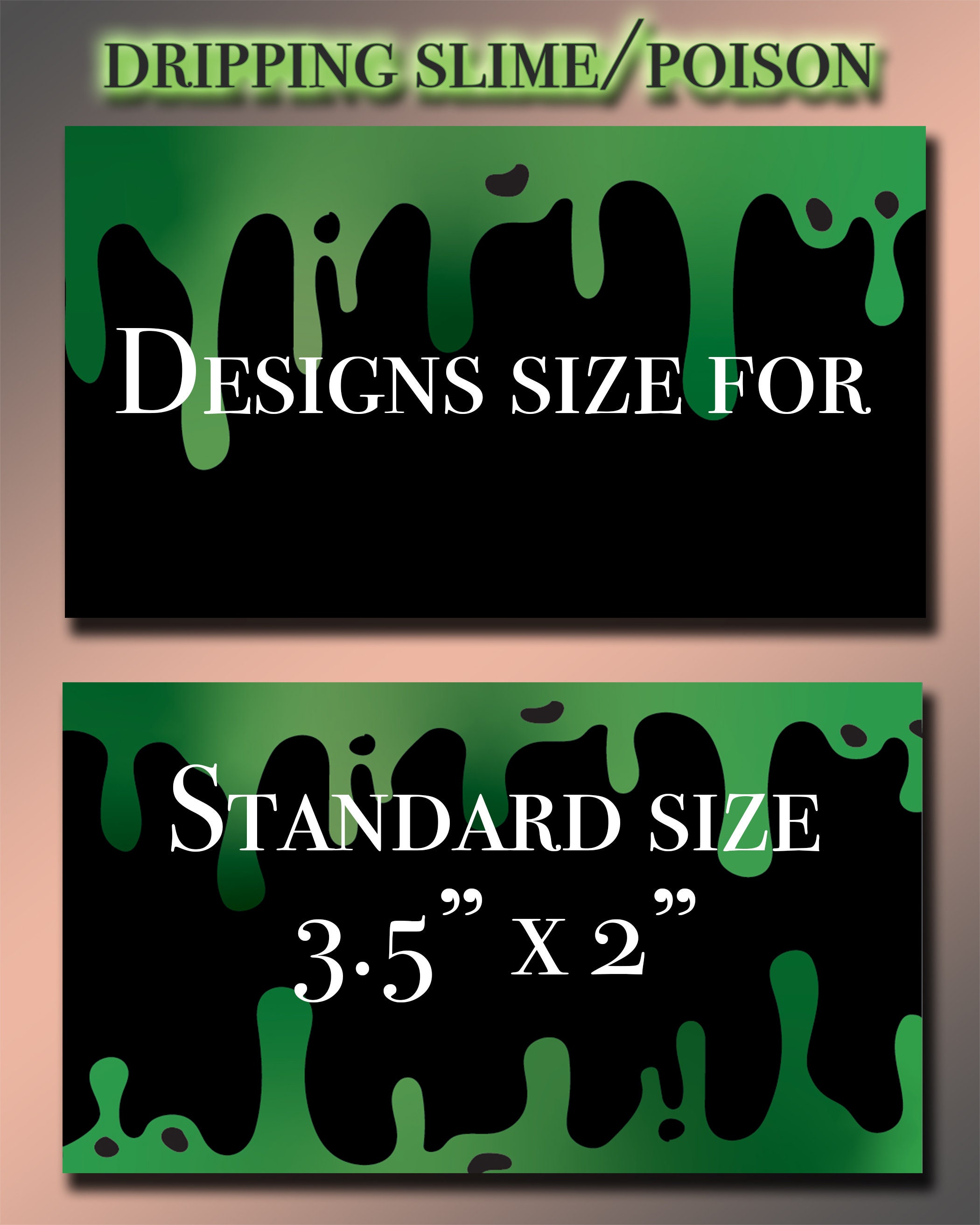 Spooky Business Card Template- Dripping Slime/poison - Etsy