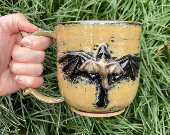 16oz Fourth Wing Inspired Stoneware Dragon Mug - Etsy