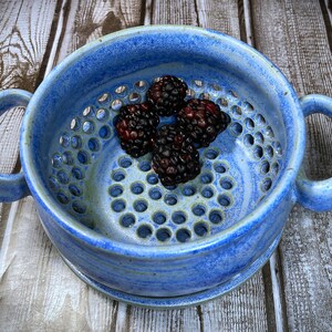Stoneware Blue Jean Berry Bowl - Etsy