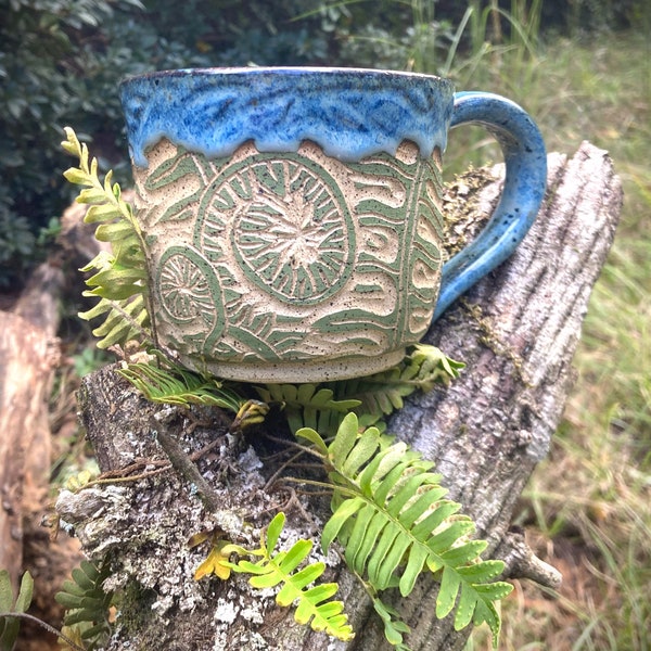 Sgraffito Mug - Etsy