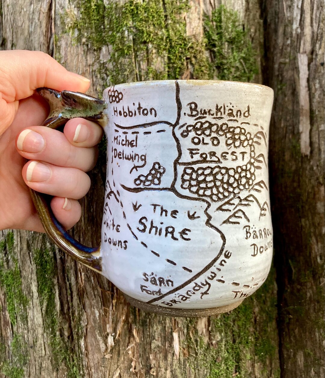 16oz Stoneware Middle Earth Map Mug - Etsy