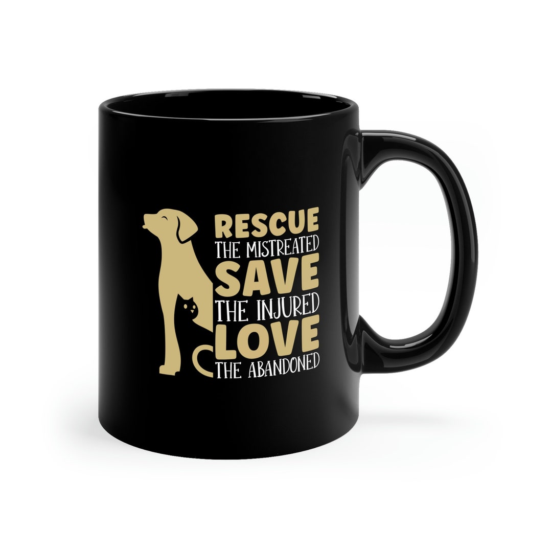 Animal Rescue Mug Rescuer Coffee Cup Adoption Mugs - Etsy