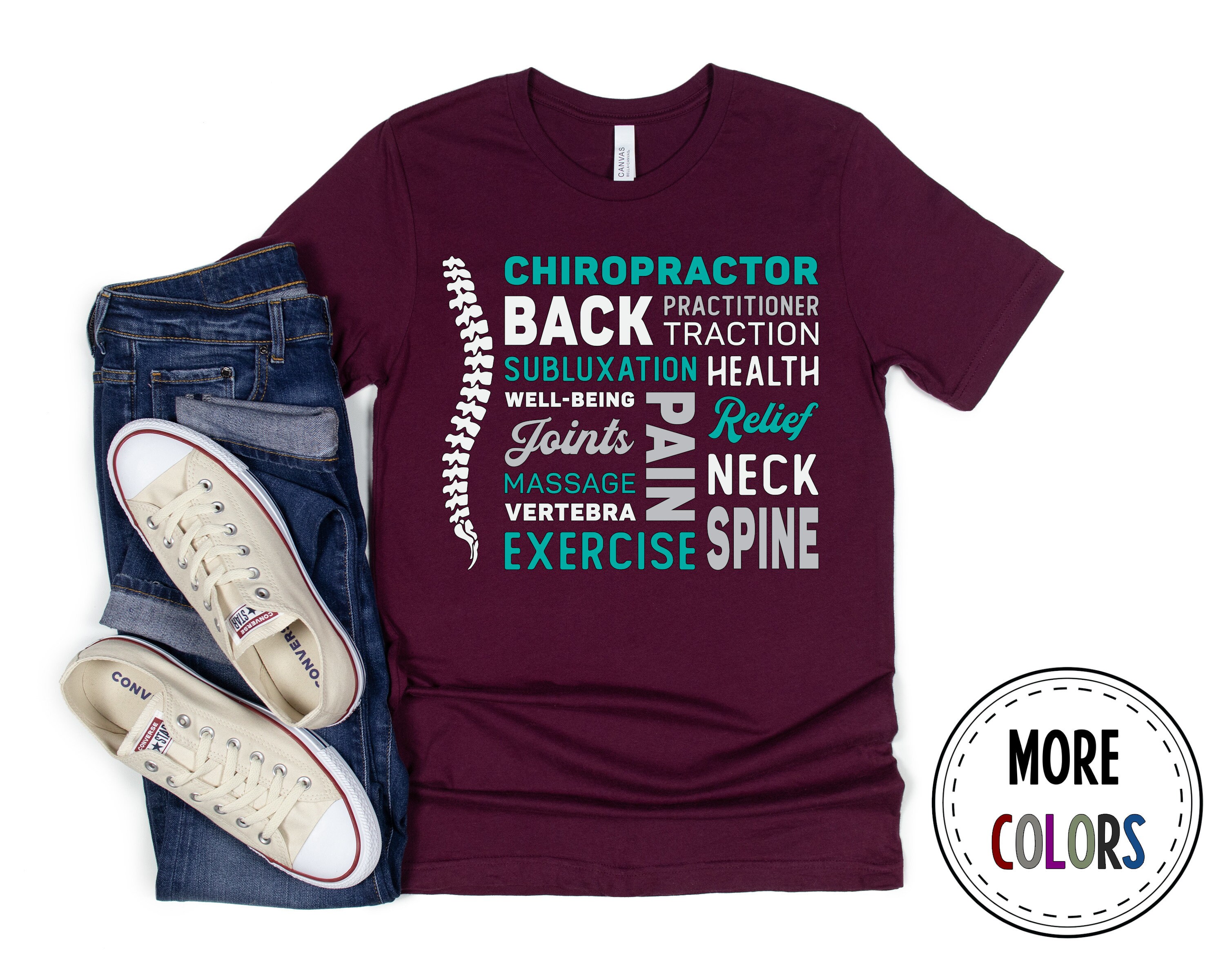 Chiropractor Shirt, Chiropractic Tshirt, Chiro T Shirt, Spine Shirts ...