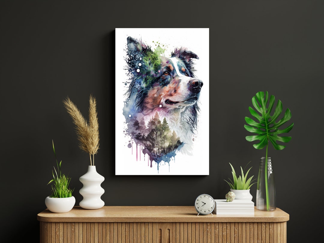 Shepard Poster, Australian Shepard Wall Art, Shepard Print, Shepards ...