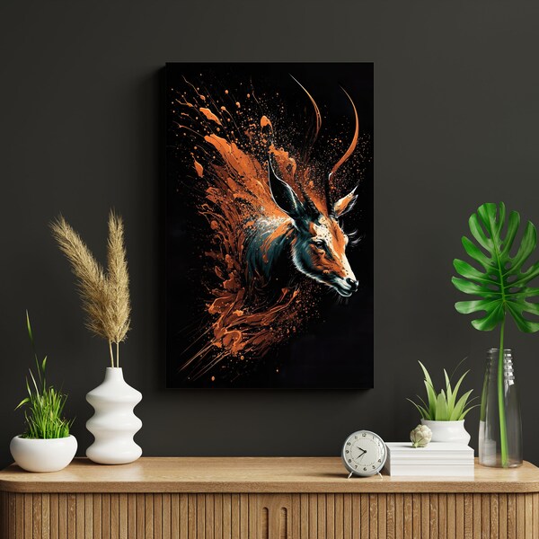 Antelope Print - Etsy