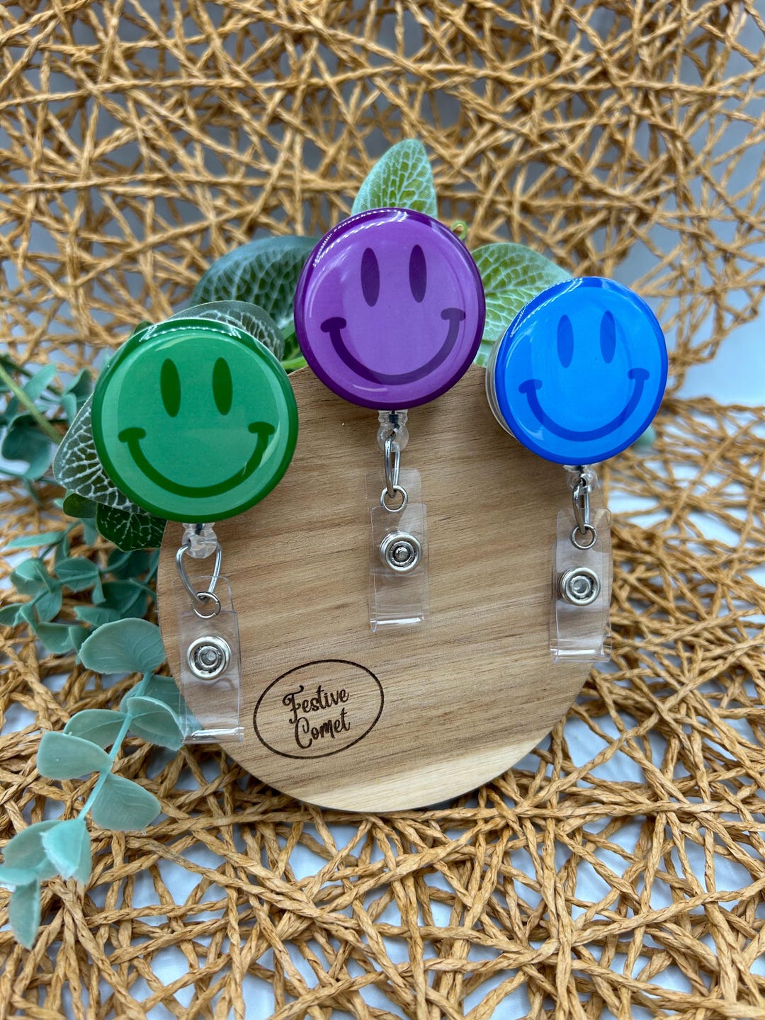 Smiley Face Badge Reel, Smile Badge Reel, Christian Badge Reel, Cute ...