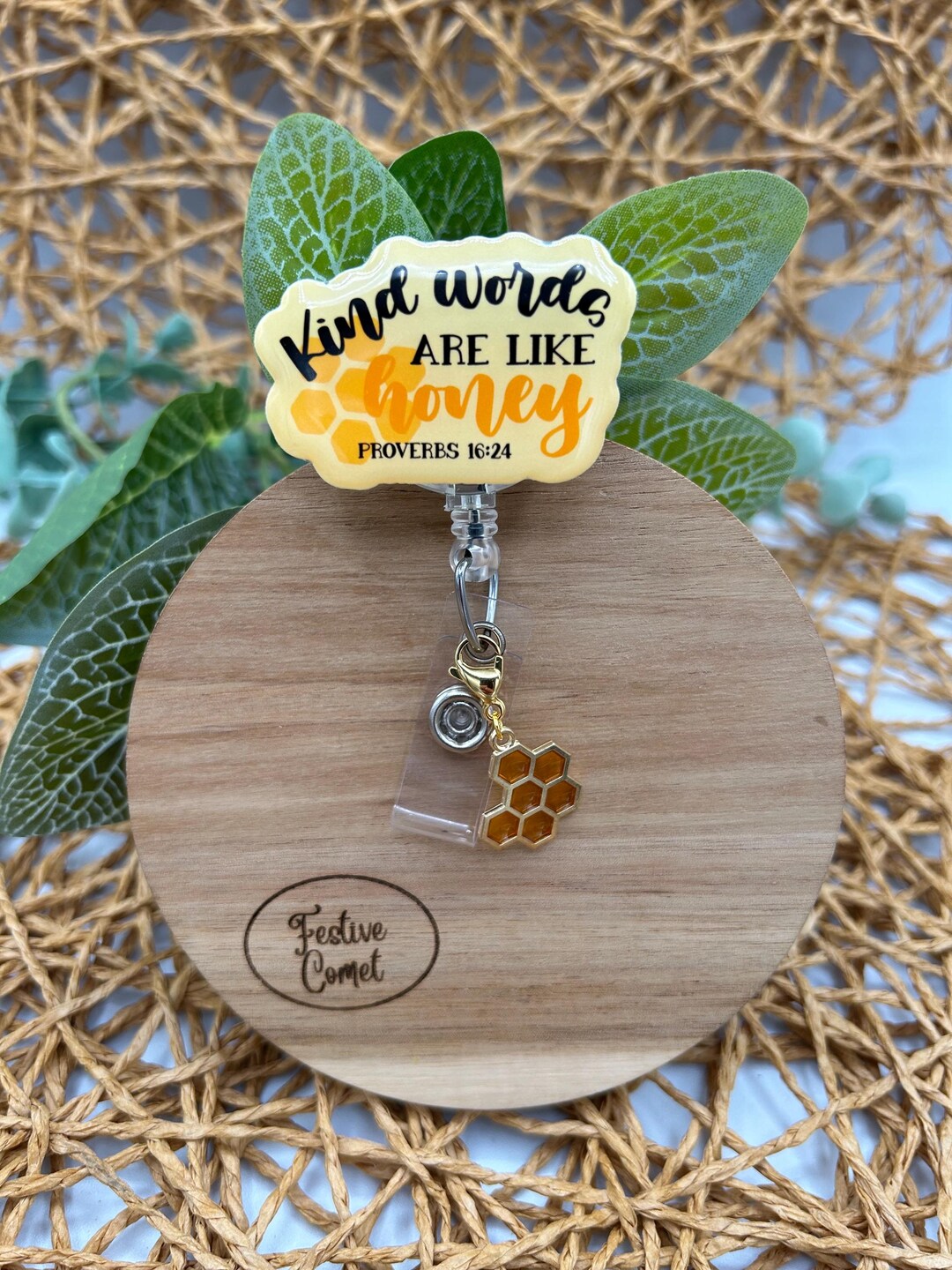 Jesus Badge Reel, Kind Words Are Like Honey, Bible Badge Reel ...