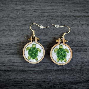 Mini Turtle Cross Stitch Pattern - Etsy