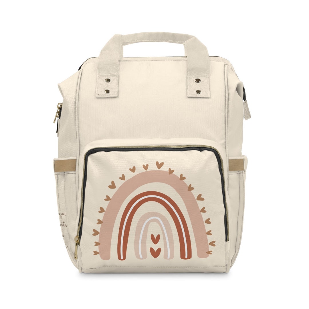 Boho Rainbow Unisex Diaper Bag, Baby Diaper Backpack, New Mom Bag, Boho ...