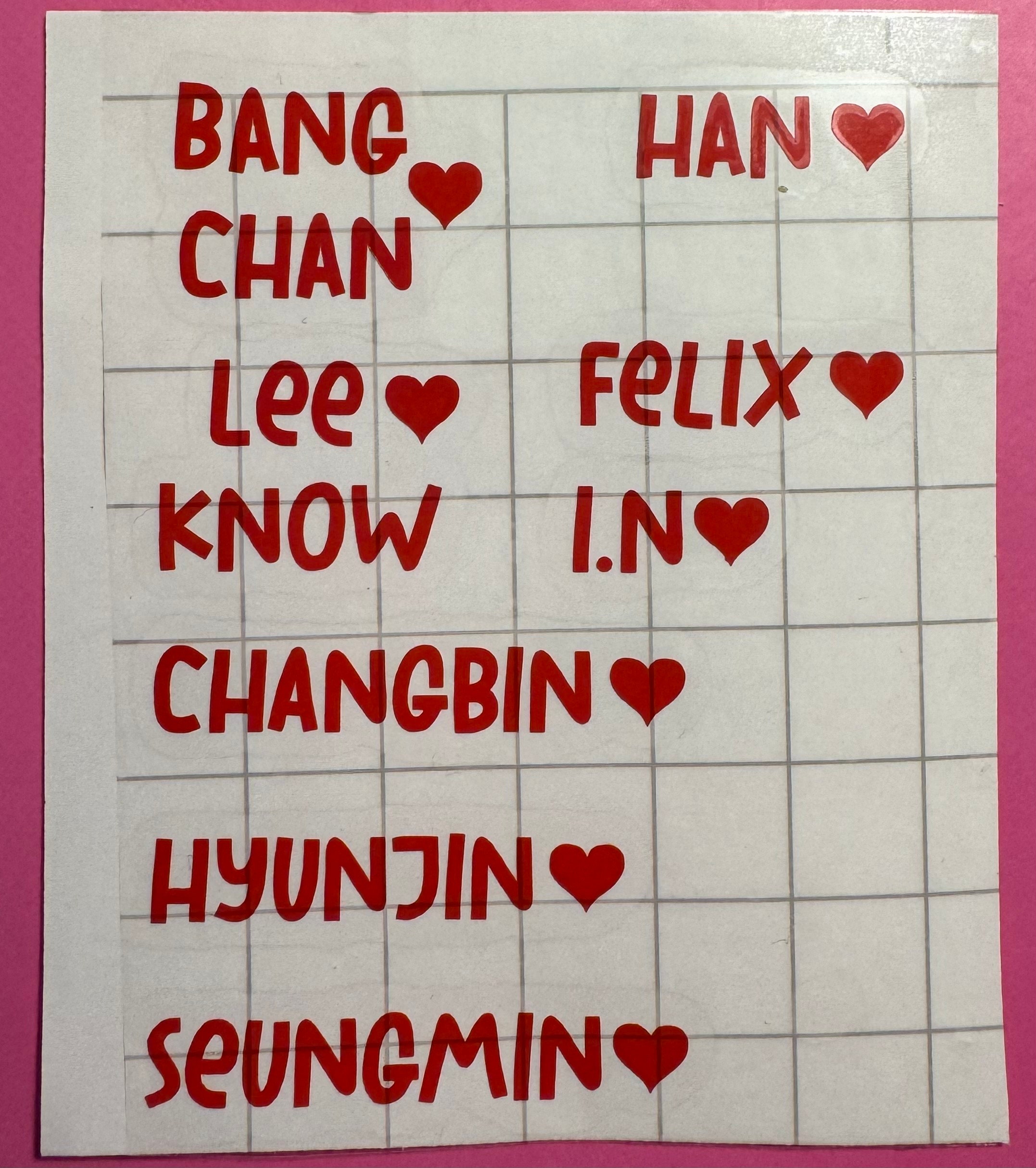 Stray Kids Lightstick Decal Kpop Fan Merchandise for Light Sticks ...