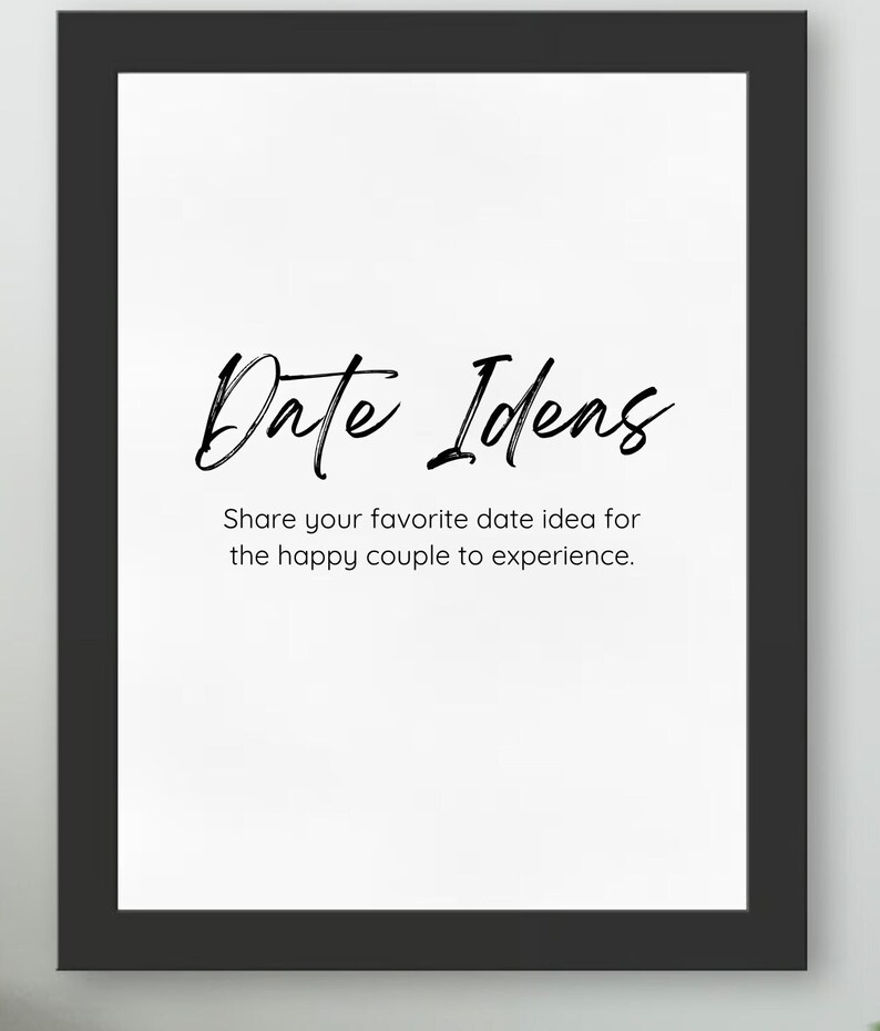 Printable Date Night Art for Wedding and Anniversaries - Etsy