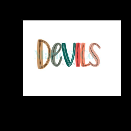Devils Scribble Letters - Etsy