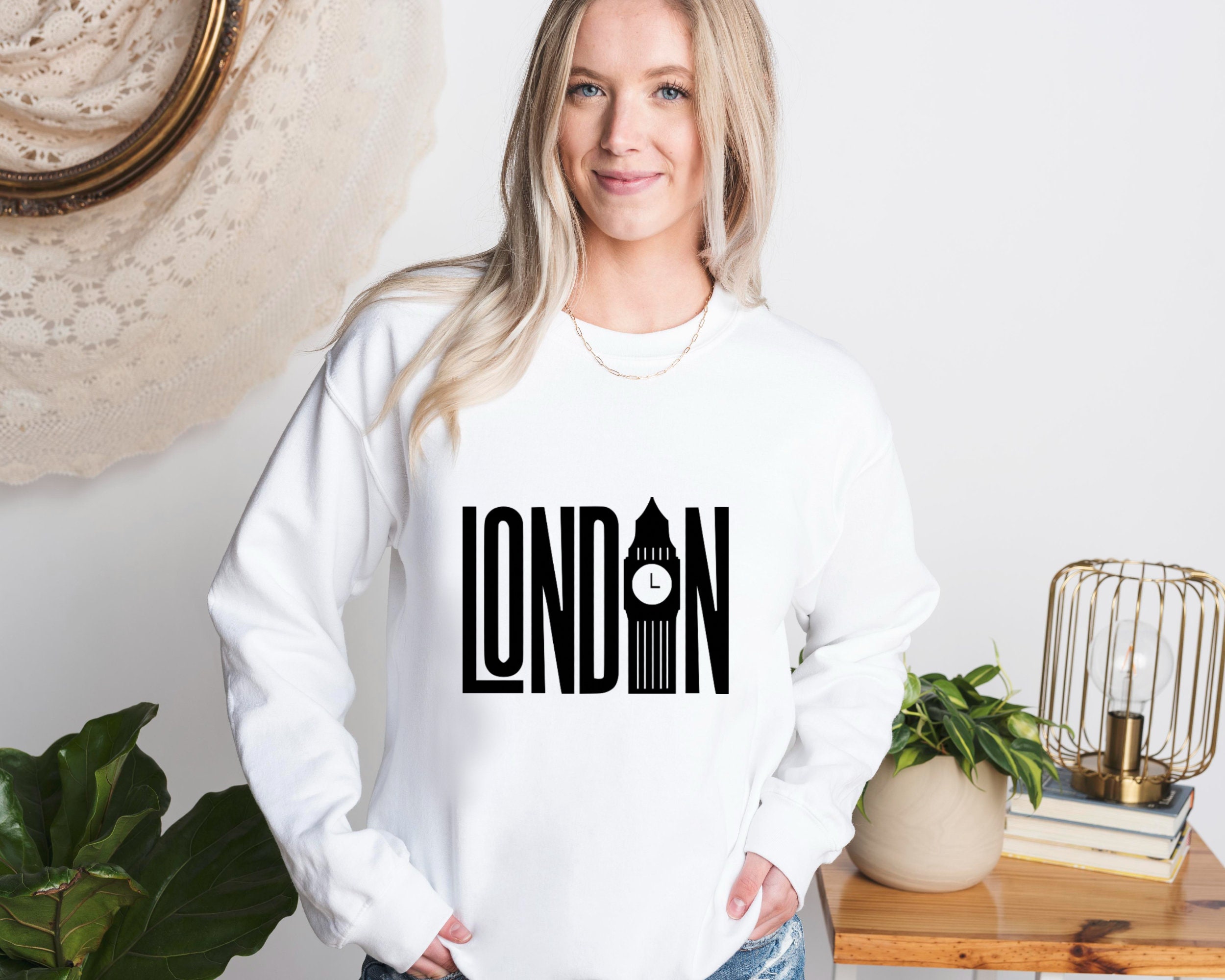 London Sweatshirt, Big Ben Tower Sweater, London Sweater, England ...