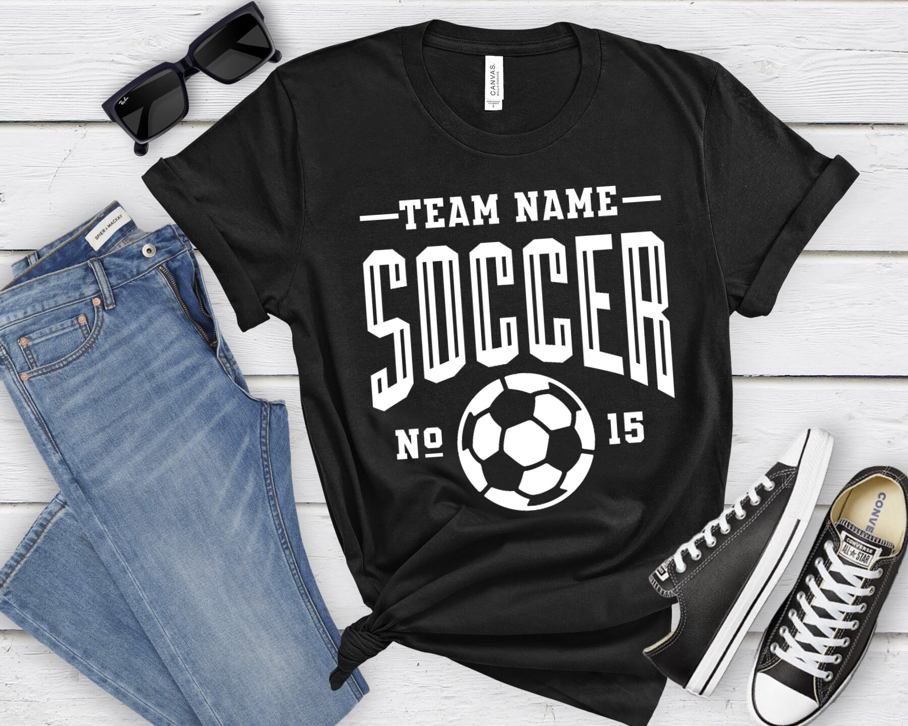 Custom Soccer Shirt, Personalized Team Shirt, Soccer Player Tee, Player ...