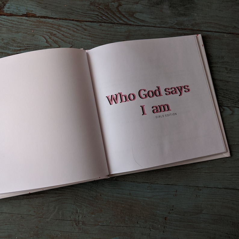 Who God Says I Am Girls Edition, Christian Book, Children's Book - Etsy