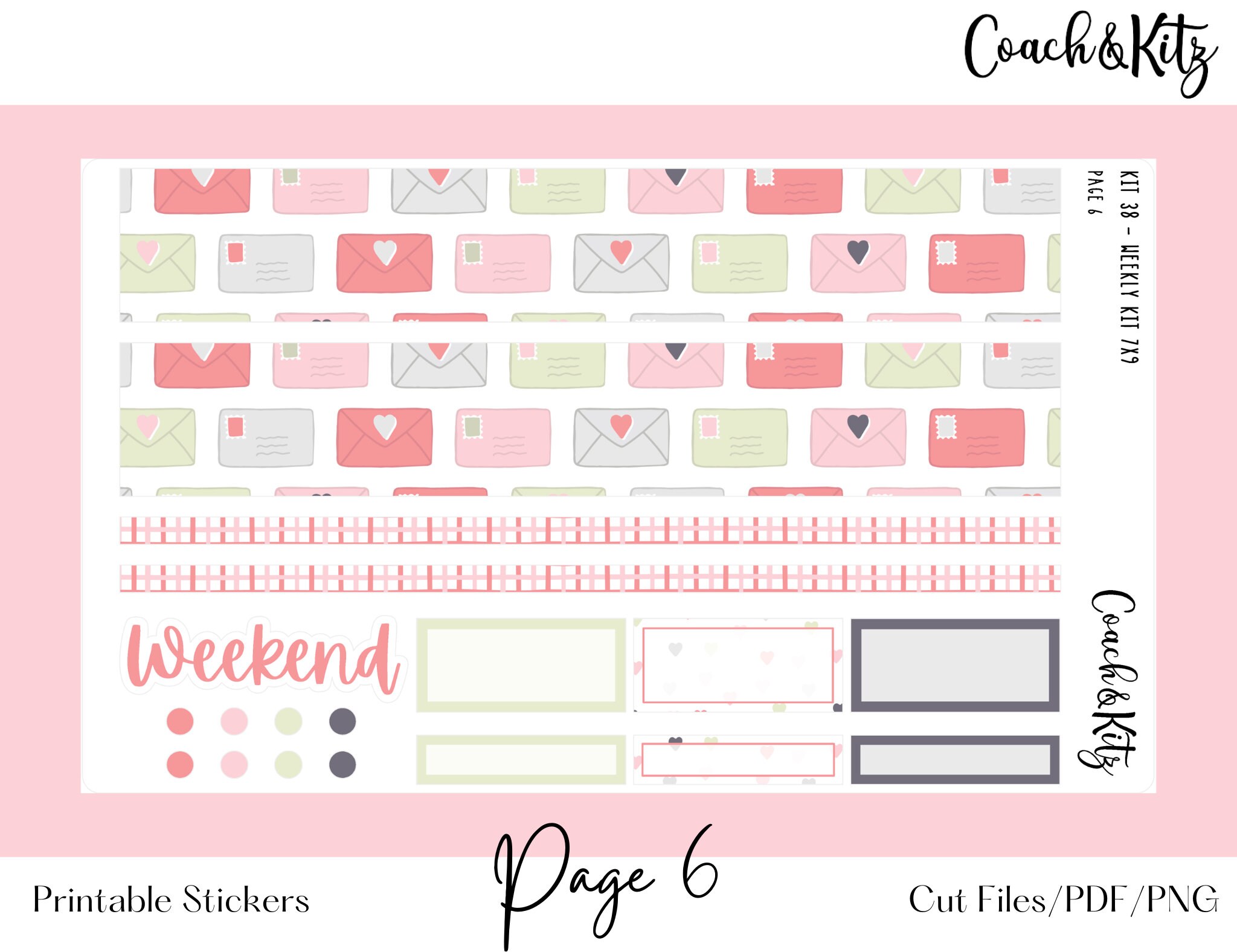 Kit 38 Full Weekly Kit Printable Planner Stickers Bonus - Etsy