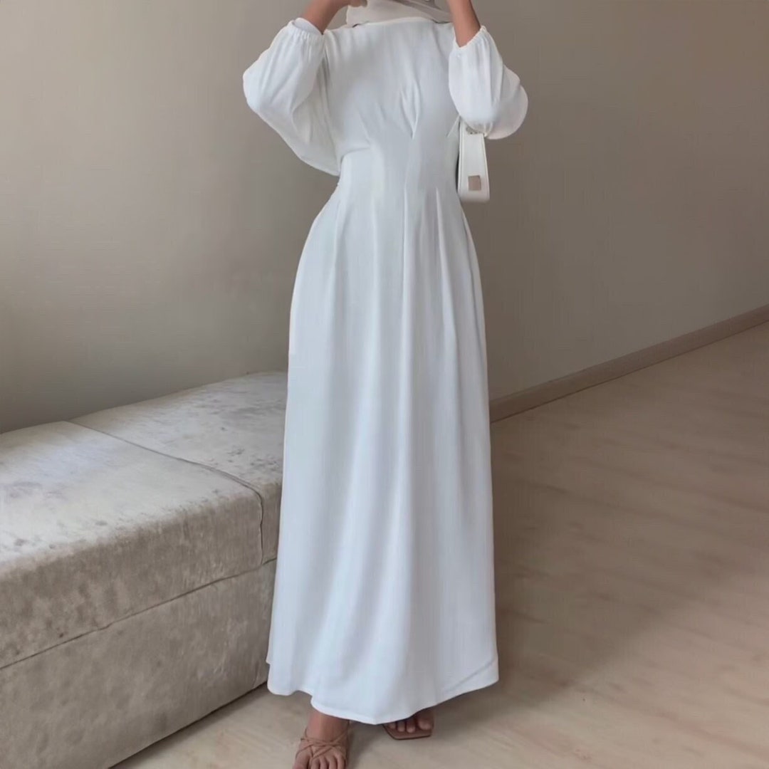 Cottagecore Inspired Maxi Dress Abaya Eid Ramadan Hijab Maxi Dress ...