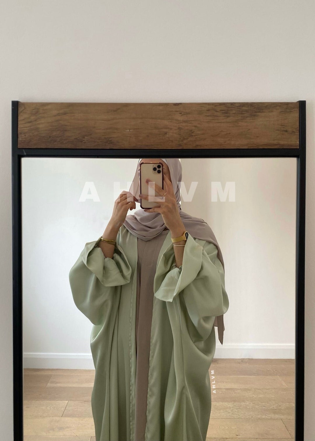 Satin Outer Abaya Eid Ramadan Hijab Maxi Dress Muslim Eid Islamic Dress ...