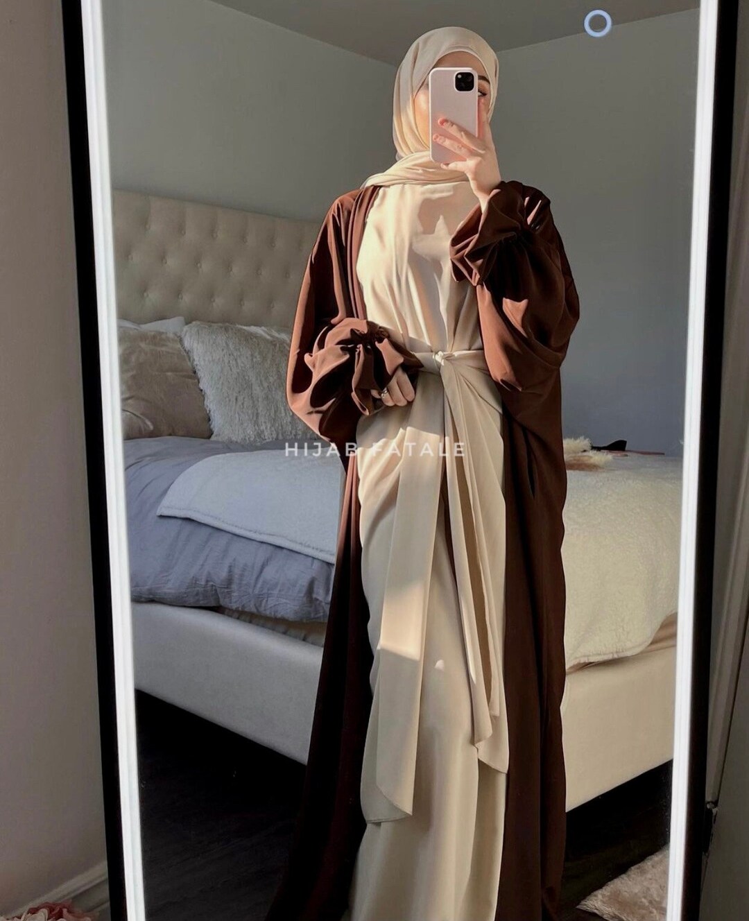 Satin Outer Abaya Eid Ramadan Hijab Maxi Dress Muslim Eid - Etsy