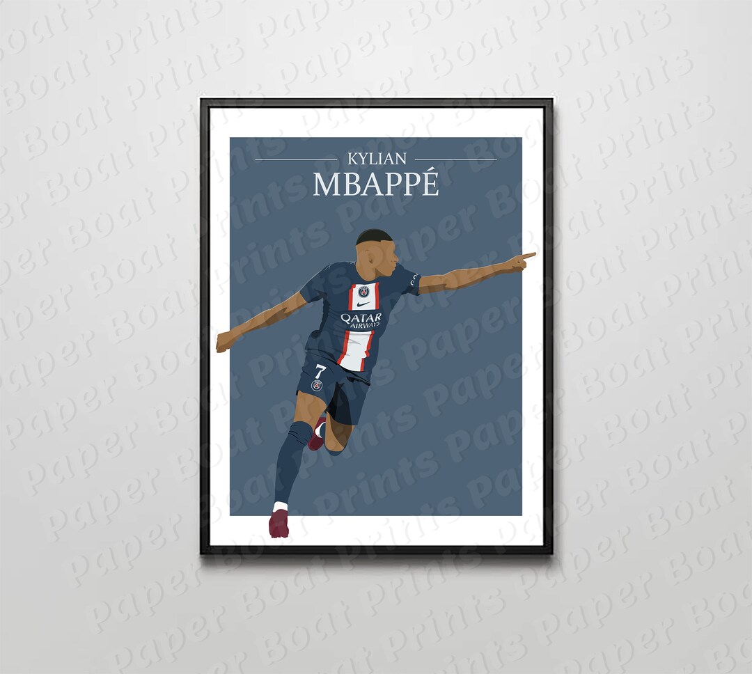 Kylian Mbappé PSG Poster Print - Etsy