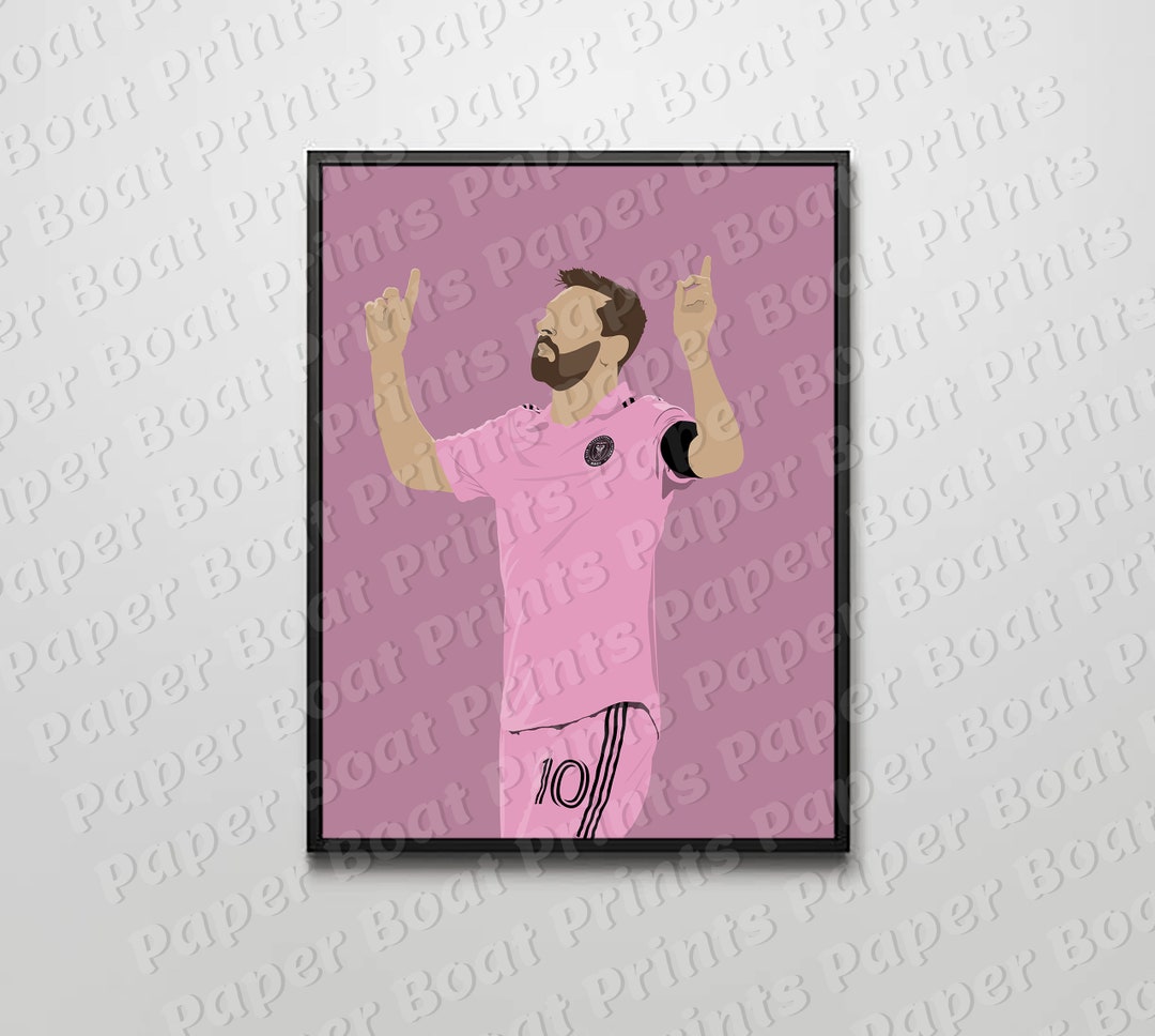 Lionel Messi Inter Miami FC Minimalist Poster Print - Etsy