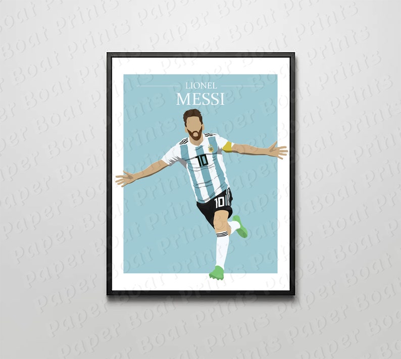 Lionel Messi Argentina Poster Print - Etsy