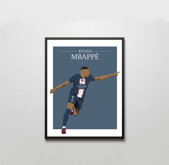 Kylian Mbappé PSG Poster Print - Etsy