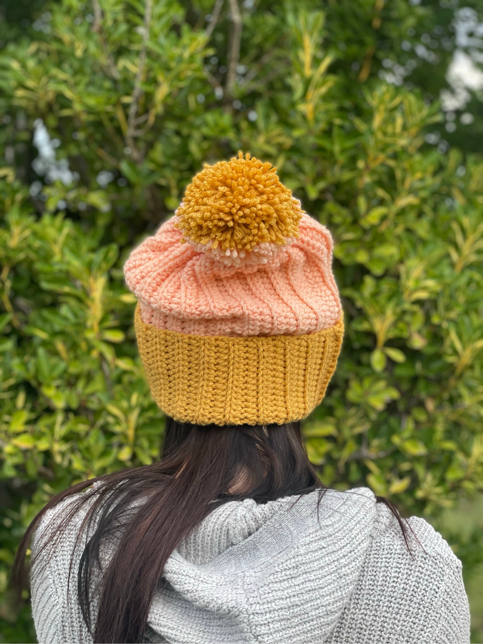 PATTERN ONLY Two-toned Beanie Crochet Pattern - Etsy