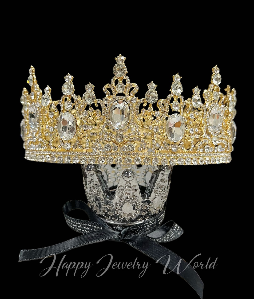 Vintage Gold Wedding Crown, Classic Wedding Headpiece, Wedding Day ...