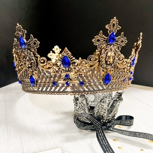 King Crown for Men, Royal Men's Crown, Prince Tiara for Wedding ...
