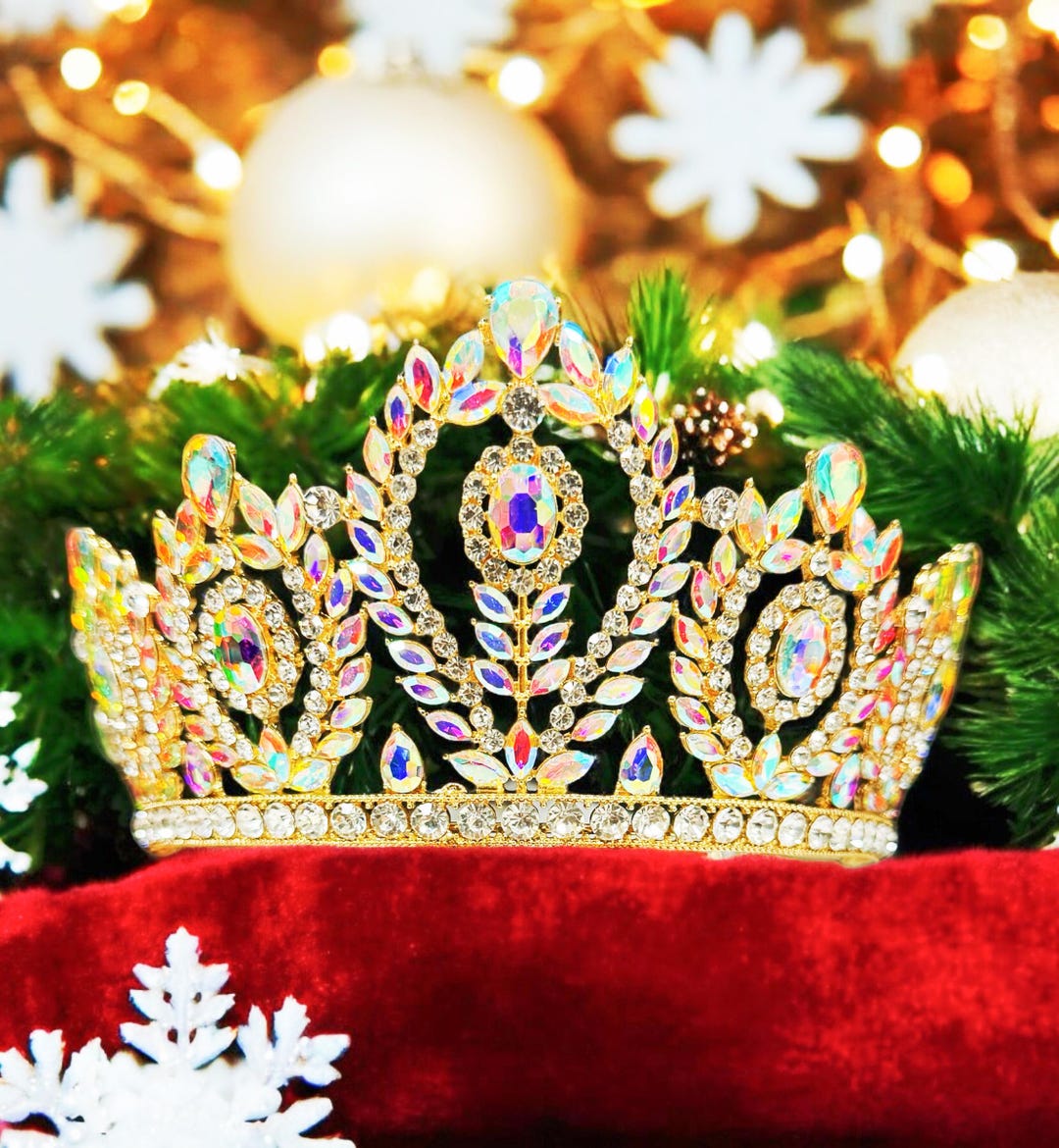 Princess Crown, Crystal Gold Crown, Birthday Party Crown, Wedding ...