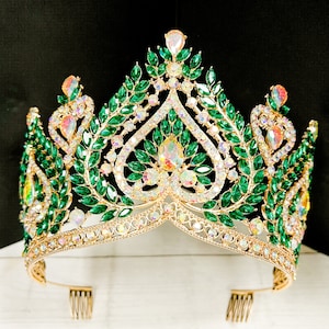 Queen of Spades Crown, Queen Green Crown, Queen of Hearts, Pageant ...