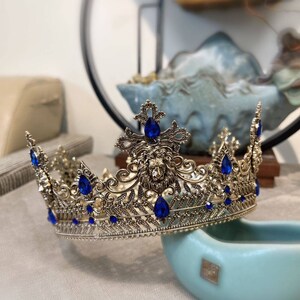 King Crown for Men, Royal Men's Crown, Prince Tiara for Wedding ...