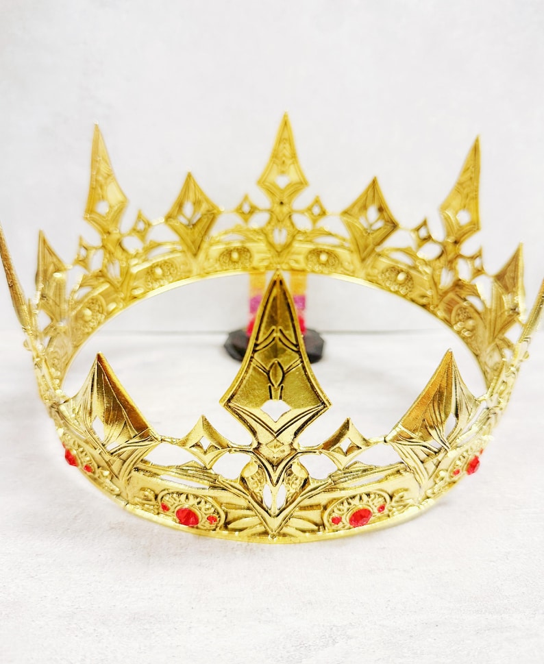 Gold Regal Crown, Prince Crown, Renaissance Faire, Costume Headpiece ...