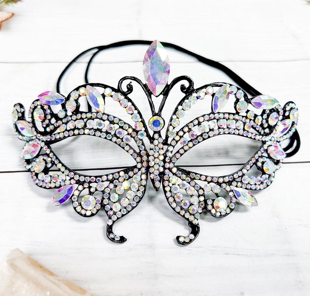 Diamond Masquerade Mask, Masquerade Wedding Mask, Crystal Party Mask ...