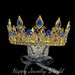 Royal King Crowns for Men, Full Round Mens and Crowns Wedding Party ...
