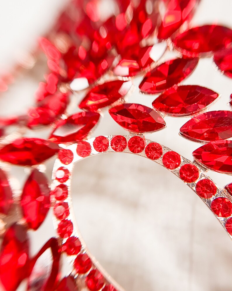 Handmade Ruby Rhinestone Masquerade Mask: Cosplay Costume Accessory - Etsy